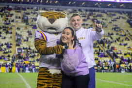 Sideline engagement at LSU - I DO Y'ALL